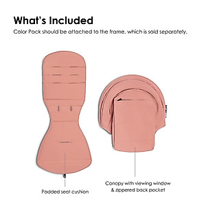BABYZEN YOYO 6+ Color Pack, Ginger - Textiles Only: Seat Cushion, Matching Canopy & Zippered Back Pocket - Requires YOYO2 Frame (Sold Separately)