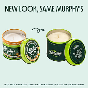 Murphy’s Naturals Mosquito Repellent Candle | DEET Free | Made with Plant Based Essential Oils and a Soy/Beeswax Blend | 30 Hour Burn Time | 9oz | 6 Pack