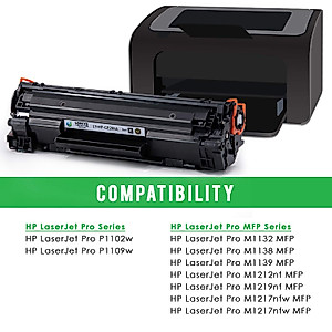 LINKYO Compatible Toner Cartridge Replacement for HP 85A CE285A (Black, 2-Pack)