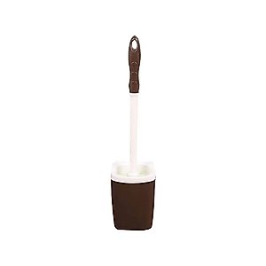 Plastic Toilet Bowl Brush Floor Stand with Long Handle Toilet Brush Stable Base Toilet Cleaner Brush Home Storage Rack