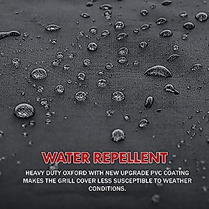 Turtle Life Round BBQ Grill Cover, 22inch Durable Waterproof Rip Resistant UV Resistant for Charcoal Kettle Grill, Dia27 x 38" H