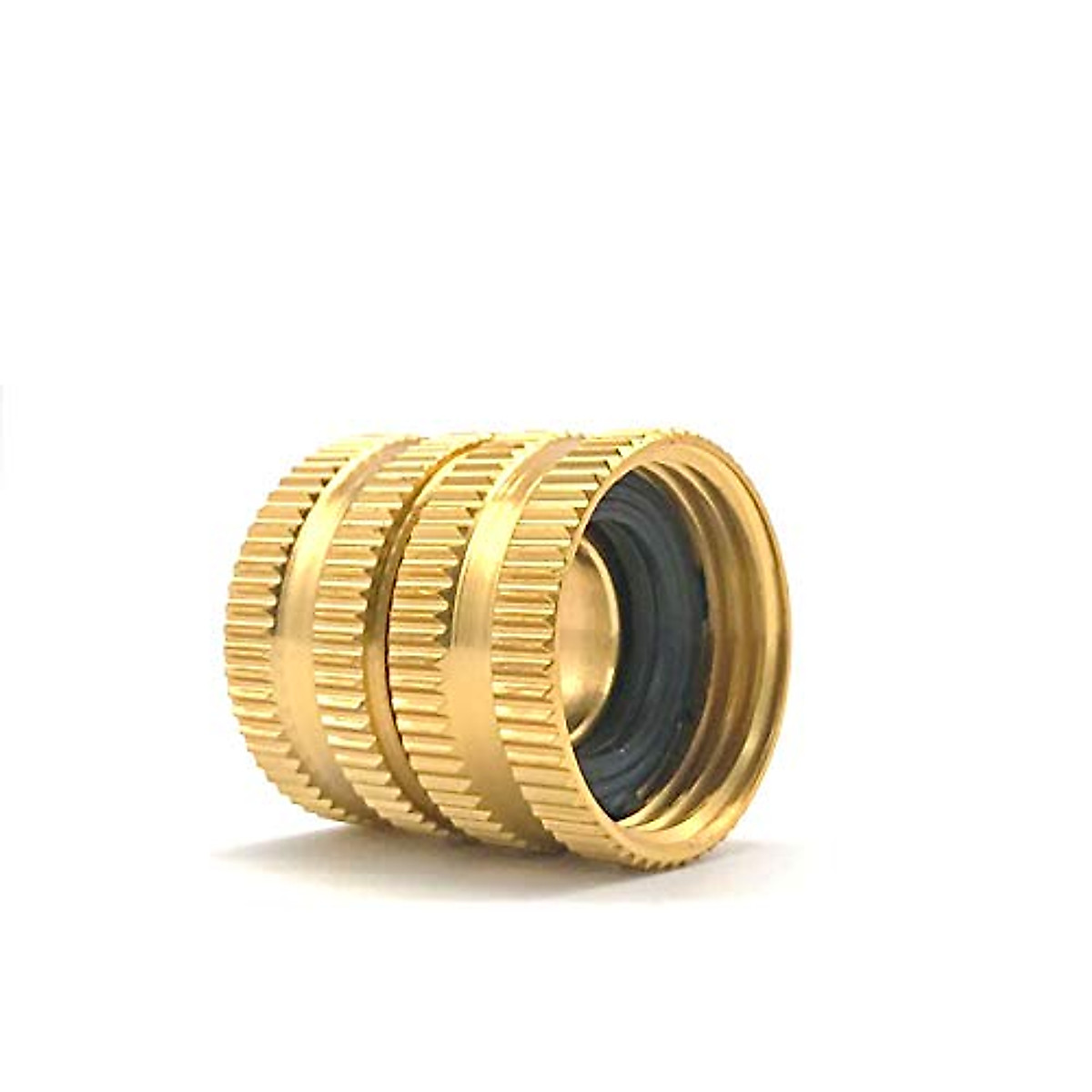 3 Pack 3/4" Aluminium Garden Hose Connector with Dual Swivel, Double Female Swivel Quick Connector Adapter(Female)