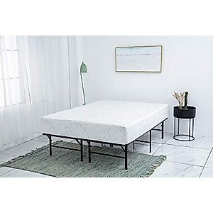 V&LX 14 Inch Tall High Easy-Assembly / No Tool Needed to Assemble / Bed Frame/ No Box Spring Needed (Modern,Cal King)
