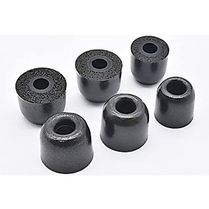 Zotech Replacement Memory Foam Earbud Tips for Beats Powerbeats Pro, Powerbeats, Flex Earphones (Black)