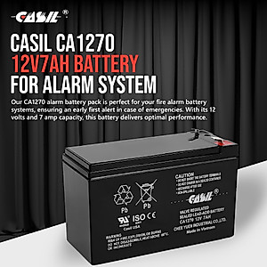 Casil Original CA1270 12v 7ah ADT Home Alarm Battery