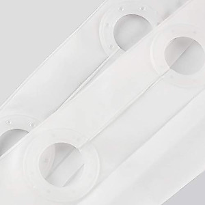 Hotel Grade No Hooks Needed Waterproof Shower Curtain or Liner,Frost (PEVA, 71" x 74")