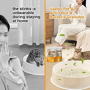 Taleva Cat Litter Deodorizer, Cat Litter Deodorizing Granules, Cat Litter Sterilization Deodorization Beads, Cat Litter Powerful Odor Eliminating Beads, Pet Mat Powerful Deodorizing Beads