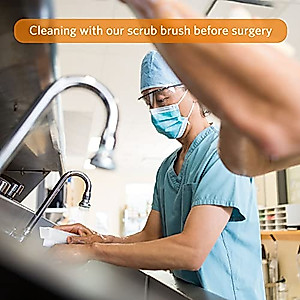 5 Pieces Hand Scrub Brushes for Cleaning Fingernail Brush Stiff for Men Non Disposable Scrub Brush Heavy Duty Plastic Cleaning Brushes for Hands Nail Cleaning (White)