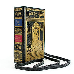 Beauty and the Beast Book Clutch Cross Body Bag in Vinyl