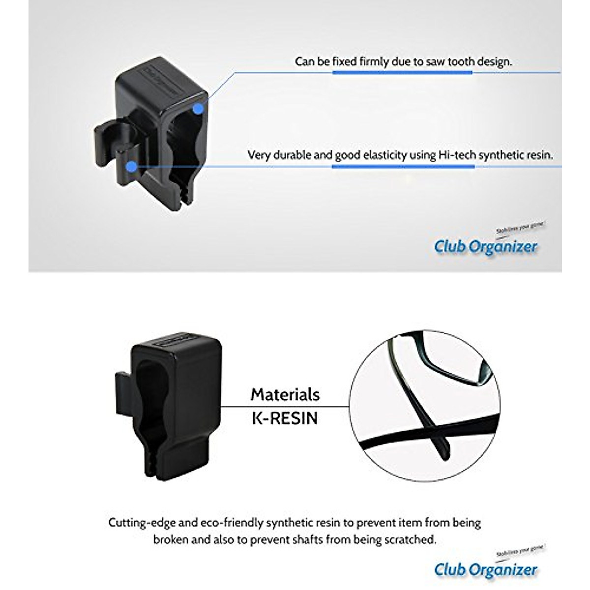 Golf Club Organizers 14pcs 1set Clip Power Holder to Protect Iron Putter on Bag by i & Plus