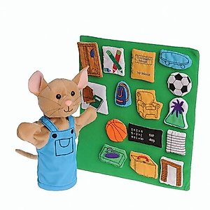 Constructive Playthings If You Take A Mouse to School Puppet Set (17 pcs.)