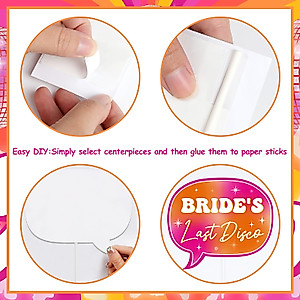 Last Disco Bachelorette Party Decorations Hot Pink Last Disco Bachelorette Photo Booth Props Lets Go Girls Western Cowgirl Last Disco Bachelorette Party Supplies for Bridal Shower Dancing Queen Party