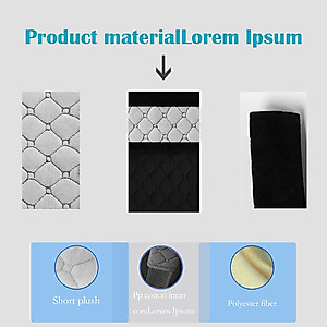 Aokdom 2pcs Soft Fluffy Seatbelt Covers Close Shoulder Protection,Comfortable Car Interior Accessories,Cars Trucks SUV Driving Car Seatbelt Pads,Car Supplies Suitable for Men and Women (Black/2pcs)