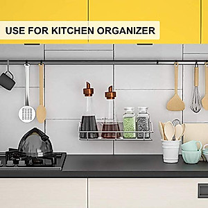 SMARTAKE 2-Pack Corner Shower Caddy 2-Pack 9.9 Inches Shower Caddy, Wall Mounted Bathroom Shelf with Adhesives