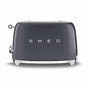 SMEG 50's Retro Style Aesthetic 2 Slice Toaster in Slate Gray