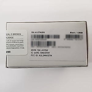 SAMSUNG Galaxy A12 Nacho (128GB, 4GB) 6.5", 48MP Camera, All Day Battery, Dual SIM GSM Factory Unlocked 4G Volte (USA + Global) International Model A127M/DS (Extra Fast Charger Bundle, Black)