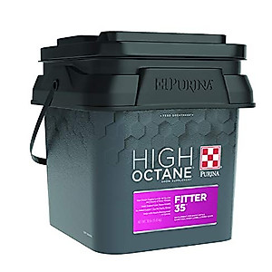 Purina | High Octane Fitter 35 | Topdress Show Feed Supplement for Livestock | 20 Pound (20 lb.) Pal