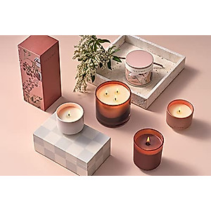 Illume Beautifully Done Essentials Terra Tabac Boxed Glass Scented Soy Candle, 3" L x 3" W x 1" H
