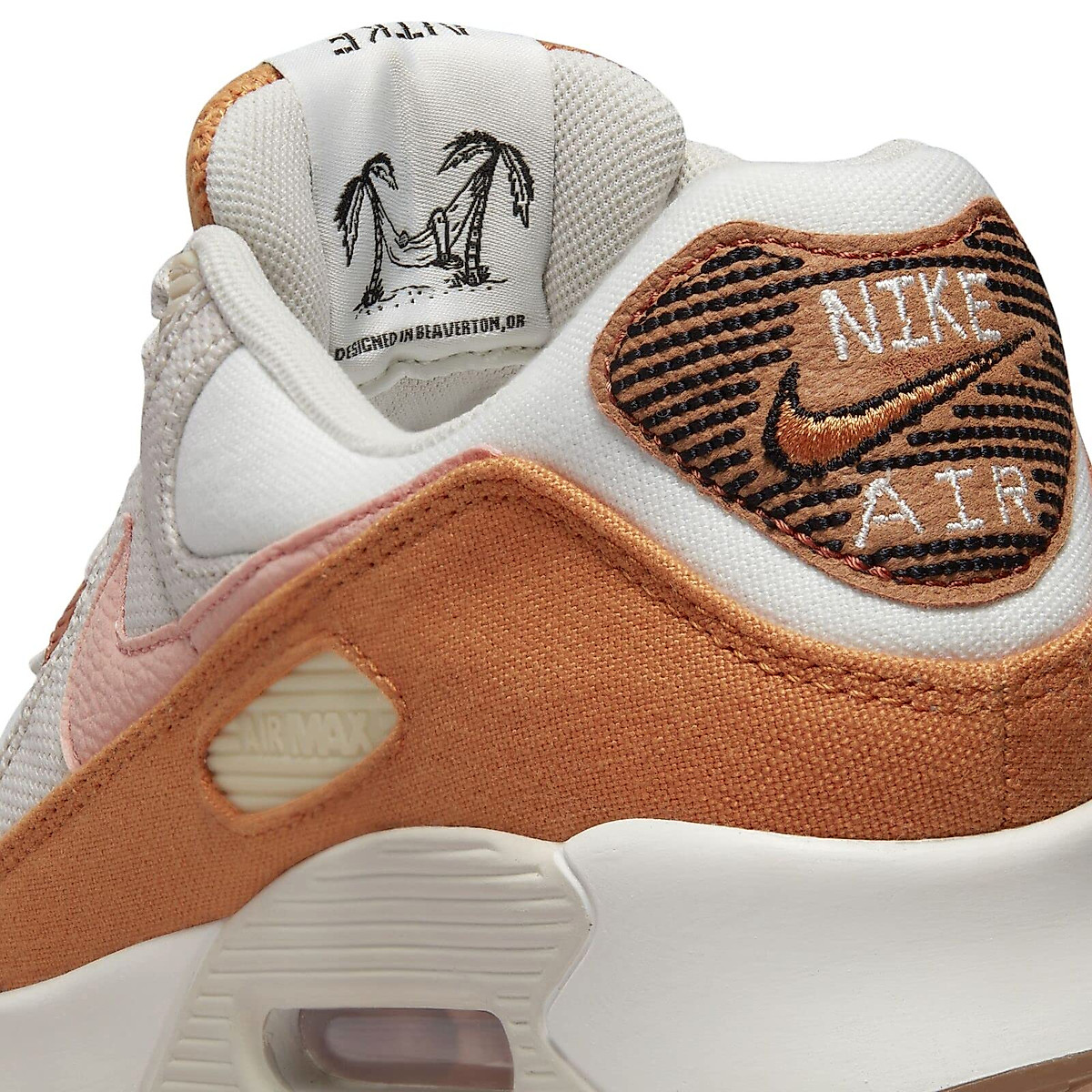 Nike Men's Air Max 90 SE Fashion Sneakers, Sail/Lt Madder Root, 13