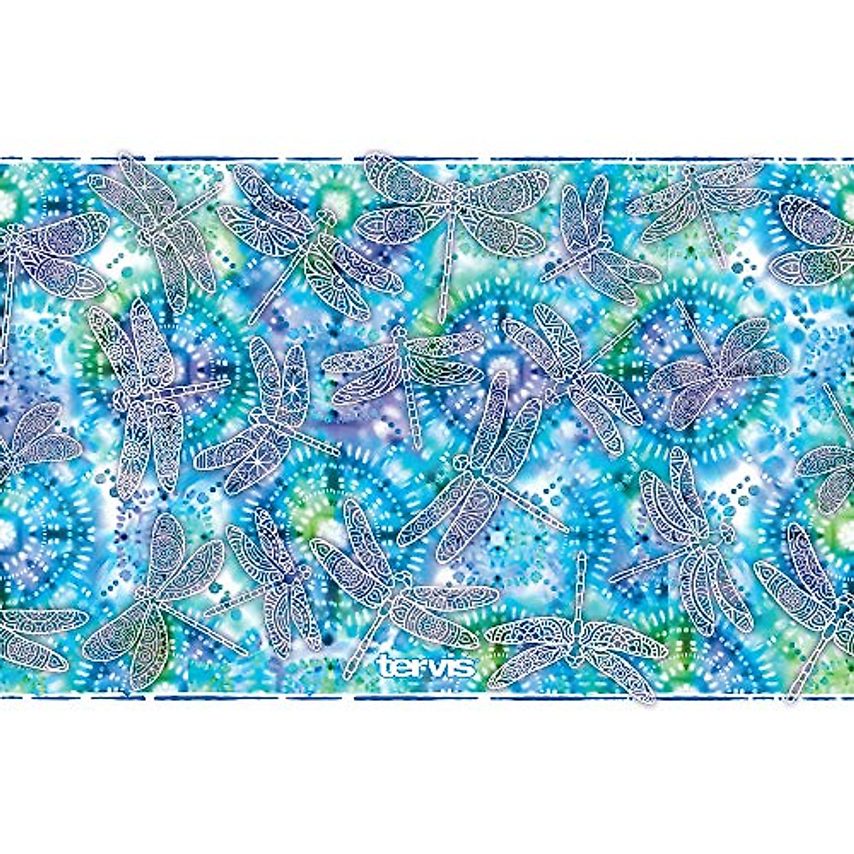 Tervis Tie Dye Dragonfly Triple Walled Insulated Tumbler Travel Cup Keeps Drinks Cold, 32oz Wide Mouth Bottle, Stainless Steel