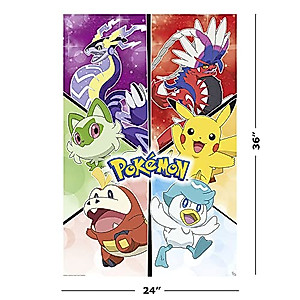 Pokemon - TV Show / Gaming Poster (Scarlet & Violet - Character Montage) (Size: 24" x 36")