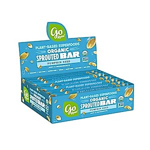 Go Raw Organic Sprouted Pumpkin Seed Bars, 10 Count, Sea Salted, Keto, Superfood