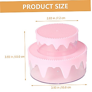 Wakauto 1 Set Storage Container Jewelry Box Plastic Material DIY Hair Rope Storage Box Girl Child Plastic Storage Box