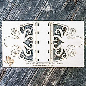 Napkin Holder - Octopus - Raw Wood Craft