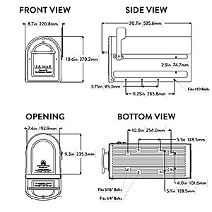 Architectural Mailboxes 7900-7R-SR Boulder Mailbox, Red