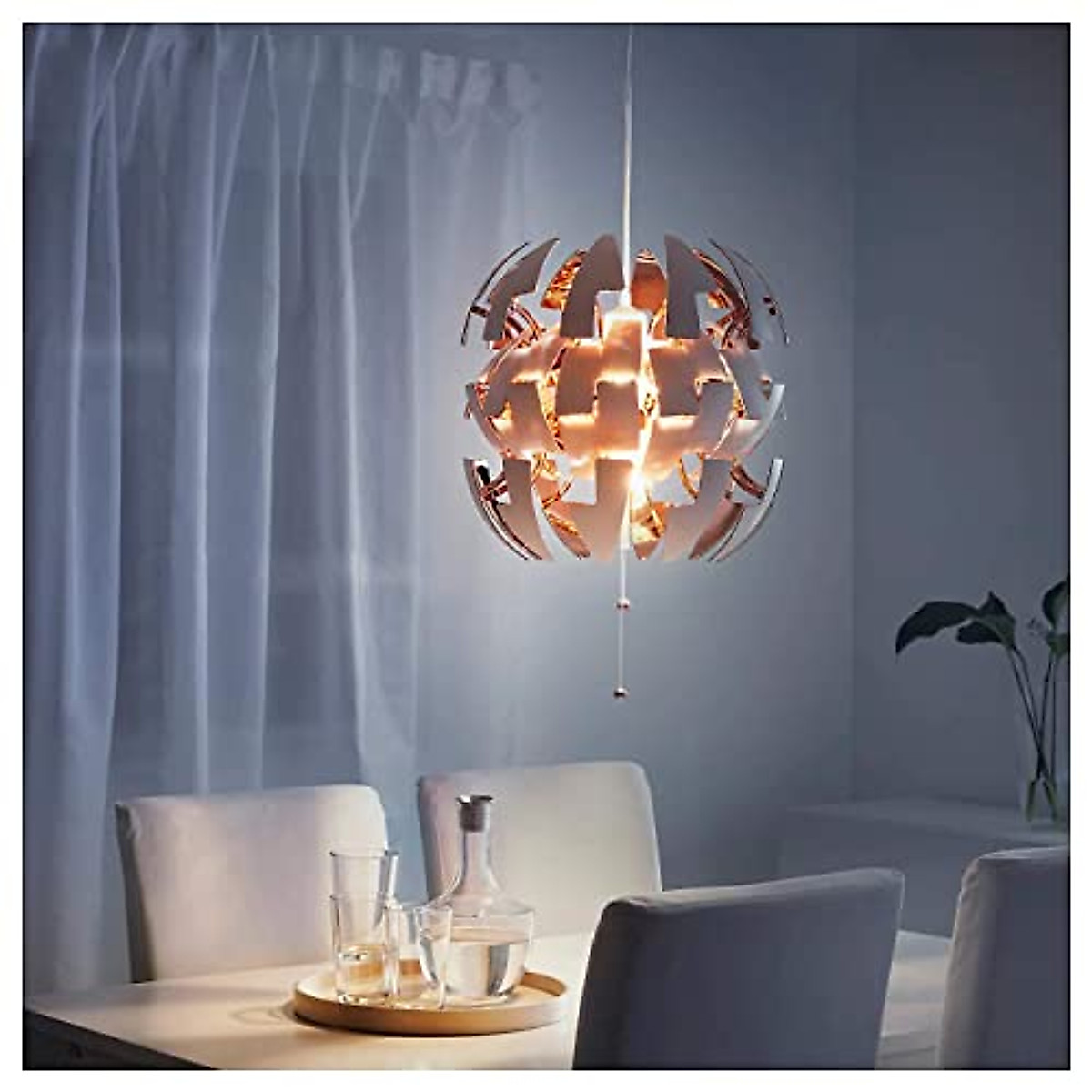 IKEA Pendant lamp, White, Copper Color
