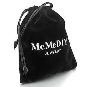 MeMeDIY 2 Pcs Personalized Couple Bracelets Set Custom Engraving Name/Date/Coordinates for Boyfriend Girlfriend Stainless Steel Adjustable Love Matching Relationship Valentine's Gift(Silver Color)