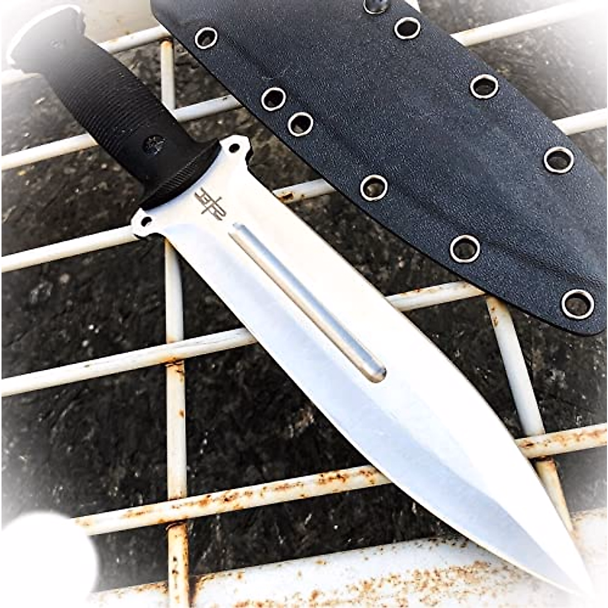 New S-TEC 12" Tactical Full Tang Combat Military Fixed Blade Hunting Knife w/ Sheath Camping Outdoor Pro Tactical Elite Knife BLDA-1046