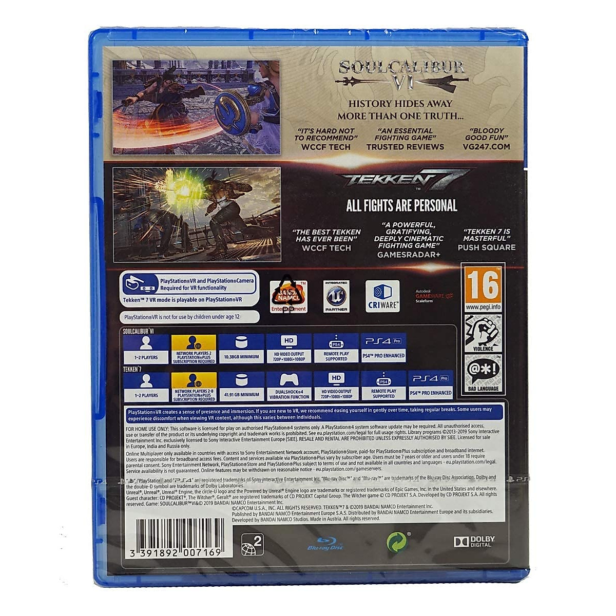 Tekken 7 + Soulcalibur VI PS4