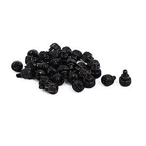 New Lon0167 M3.5x5mm Male Featured Thread Metal Computer reliable efficacy Desktop PC Case Thumb Screws Black 30pcs(id:a2b e0 af 0ac)