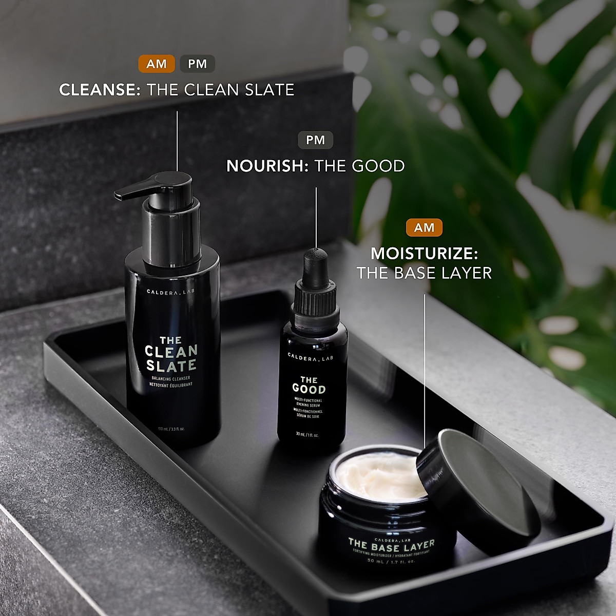 Caldera + Lab The Regimen, Vegan Skin Care Bundle: Gentle Foaming Cleanser, Ultra-Hydrating Moisturizer & Multi-Functional Facial Serum – MADE SAFE Certified