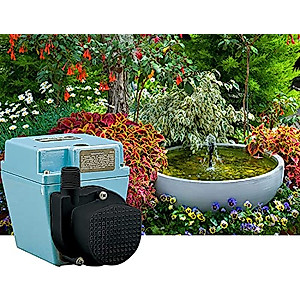 Little Giant 3E-12NR 115-Volt, 1/15 HP, 670 GPH Dual Purpose In-Line or Small Submersible, Oil-Filled Pump, 6-Ft. Cord, Blue, 503203