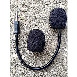 TNE 2 Pack Barracuda X Mic Replacement Detachable Game Microphone Boom for Razer Barracuda X PS4 Pro PS5 Xbox One X Computer PC Gaming Headsets 3.5mm Jack Noise Cancelling