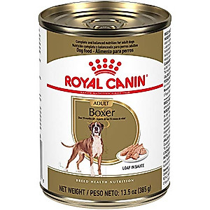 Royal Canin Breed Health Nutrition Boxer Adult Loaf in Sauce Canned Dog Food, 13.5 oz Can (Case of 12)
