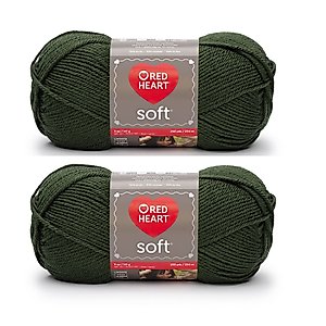 Bulk Buy: Red Heart Soft Yarn (2-Pack) (Dark Leaf)