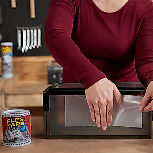 Flex Tape Rubberized Waterproof Tape, 4" x 5', Clear