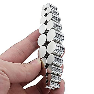 DIYMAG 3MM-Mix 100 Piece Refrigerator Magnets for Office, Hobbies, Crafts and Science, Small Round Disc Magnets, Push Pin Magnets, Fridge Magnets, Whiteboard Magnets