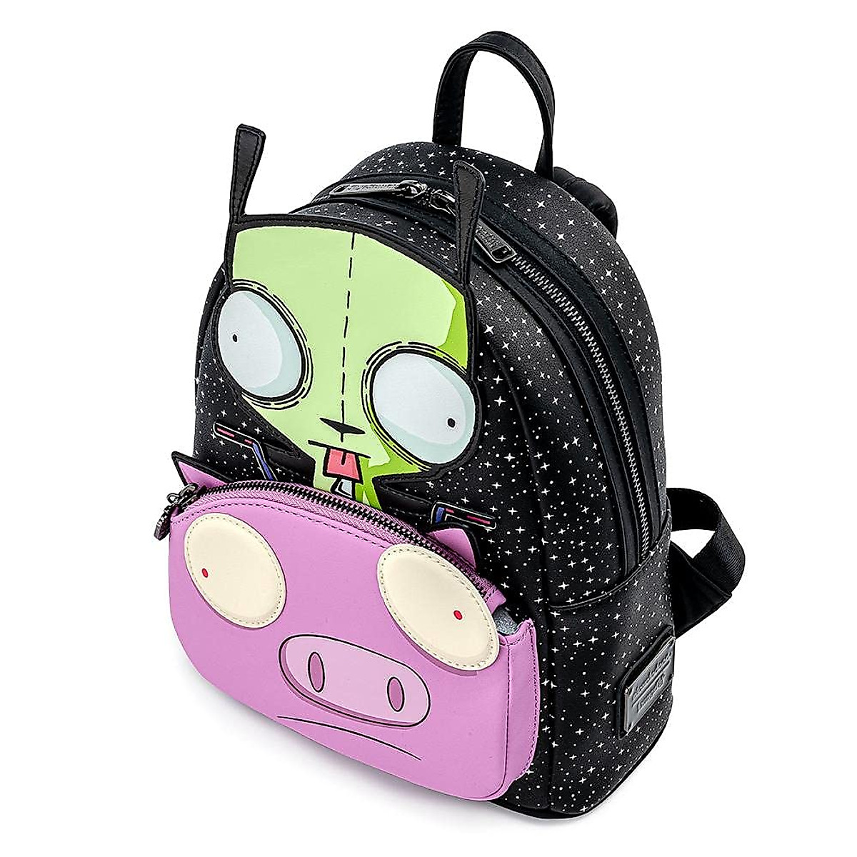 Loungefly Nickelodeon Invader Zim Gir Pig Doom Womens Double Strap Shoulder Bag Purse