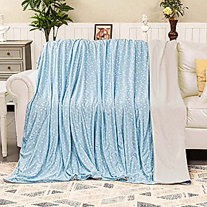 inhand Cooling Blanket for Hot Sleepers Sleeping Night Sweats, Cooling Throw Blanket Throw Size(51''x67'') Arc-Chill Q-Max >0.45 Cool Fiber, 100% Cotton Summer Blanket Ultra Cold Breathable, Blue