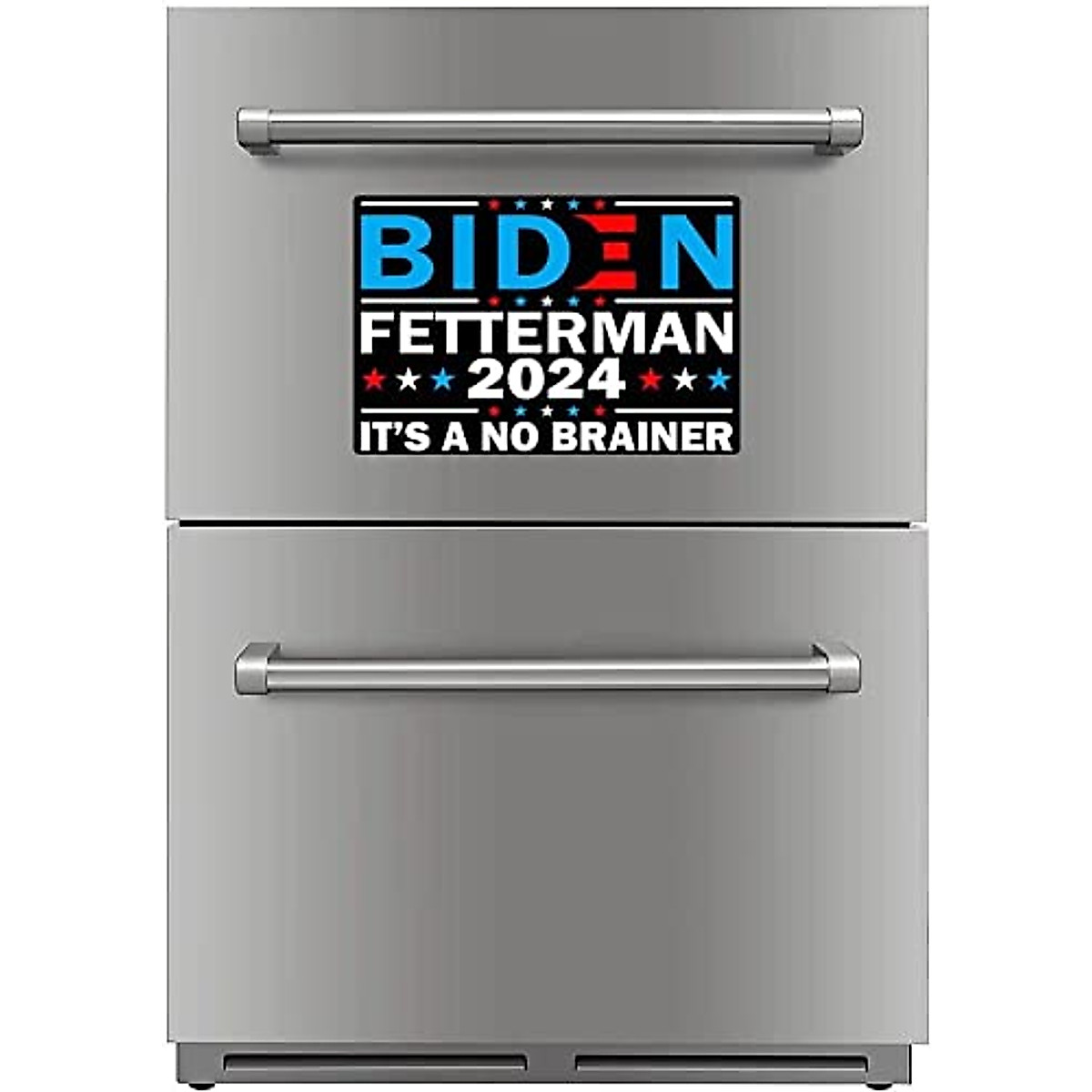 10 Pack Biden Fetterman 2024 It's a No Brainer Stickers Anti Joe Biden Stickers Reflective Decals Laptop Bumper Decal Window Waterproof Car Stickers
