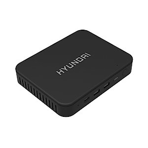 HYUNDAI Business Mini PC 4GB RAM & 64GB SSD & Intel N4020 - Small, Portable and Compact PC Expandable Storage with MicroSD, USB-C, Windows 10 Pro, HDMI & VGA Ports, and Vesa Mount - HTN4020MPC