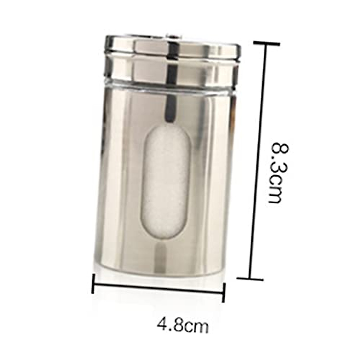 Seasoning Bottle Glass Sauce Bottles Stainless Steel Shaker Seasoning Containers Organiser Silver Pepper Shaker Seasoning Storage Box Condiment Bottle Castor Barbecue Sealed Jar