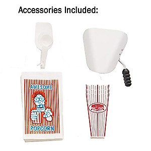 Great Northern Popcorn Company Black Matinee Movie 8 oz. Ounce Bar Style Antique Popcorn Machine, w/ cart