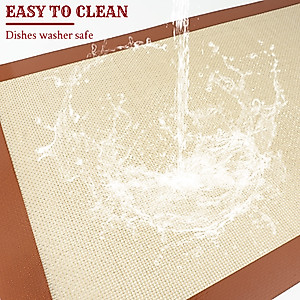 Silicone Baking Mat, Non Stick Cookie Sheet Reusable Silicone Mats for Baking