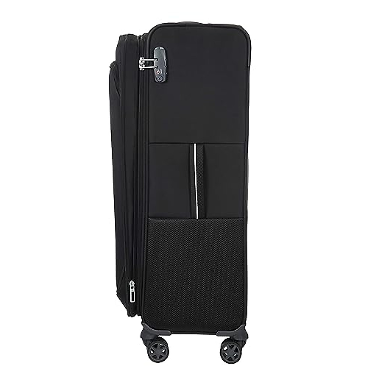 Samsonite Unisex Adults’ Luggage Suitcase, Black, Spinner L Expandable (78 cm-112.5 L)