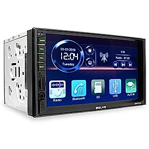 Belva BMV734 7" Double DIN Touchscreen Mechless Car Stereo Receiver